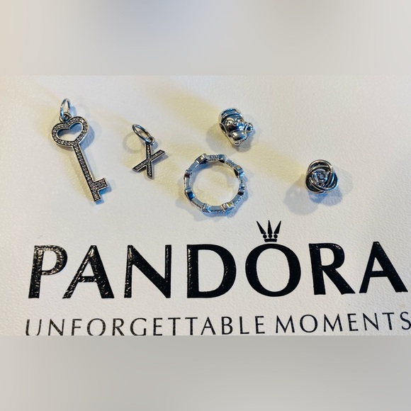 Pandora | Jewelry | Ne Authentic Pandora 5 Pc Bundle | Poshmark